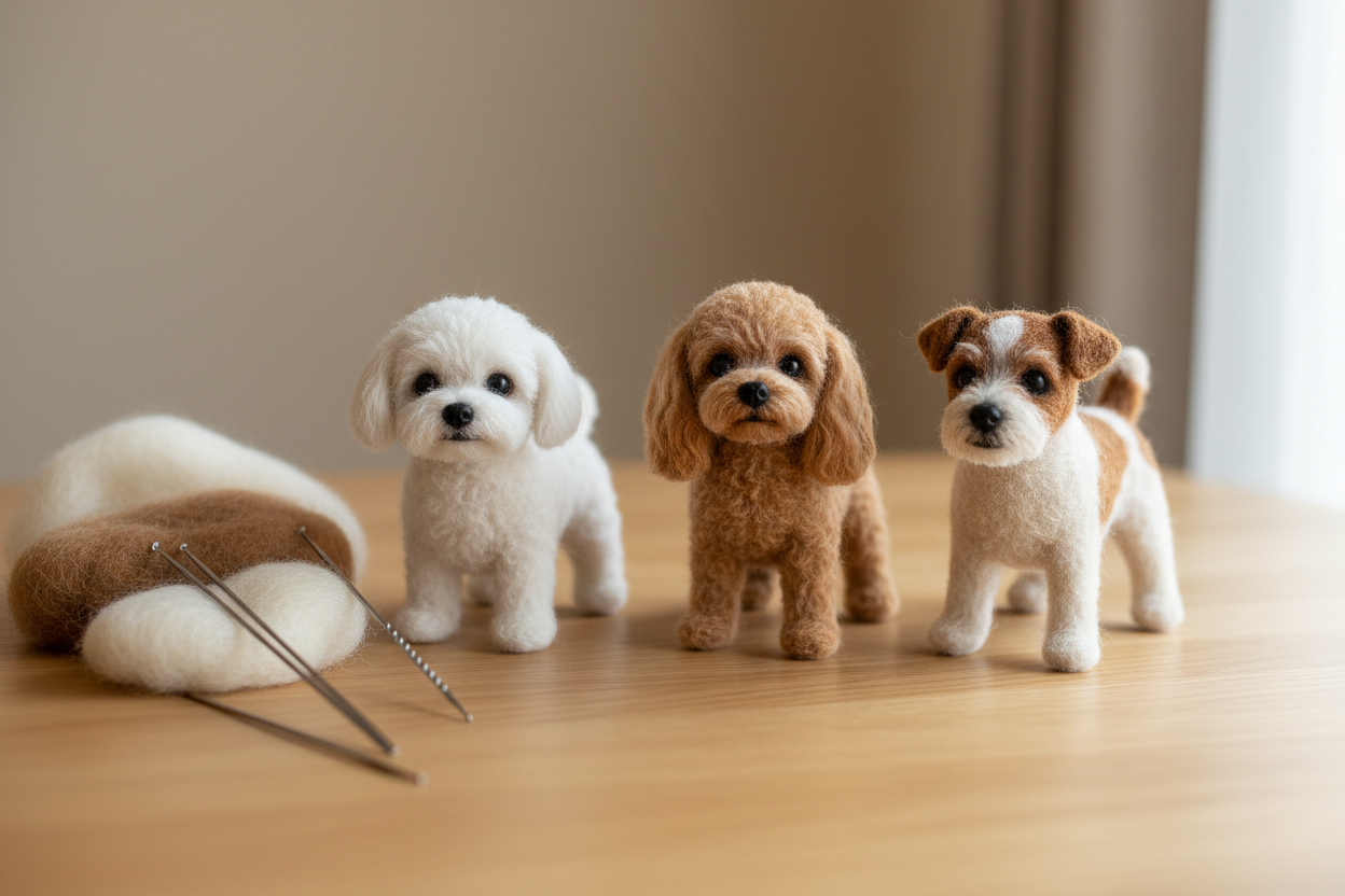 Little Wool Dogs: Needle-Felted Mini Dog Guide (DIY + Custom Tips ...